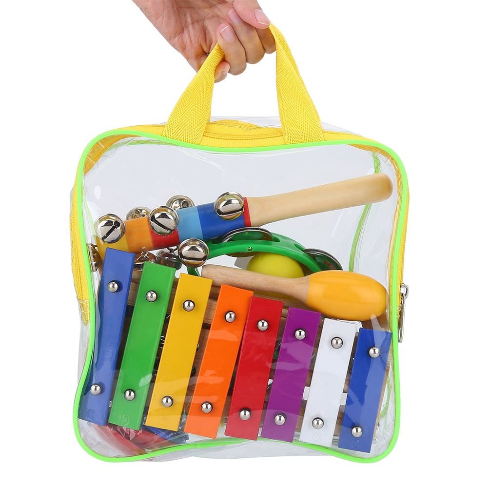 Kids Musical Instruments & Xylophone Toy Rhythm Bands Kit Set for ...