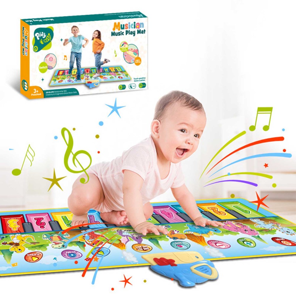 Kids Musical Piano Keyboard Play Mat Funny Electronic Piano Keyboard ...