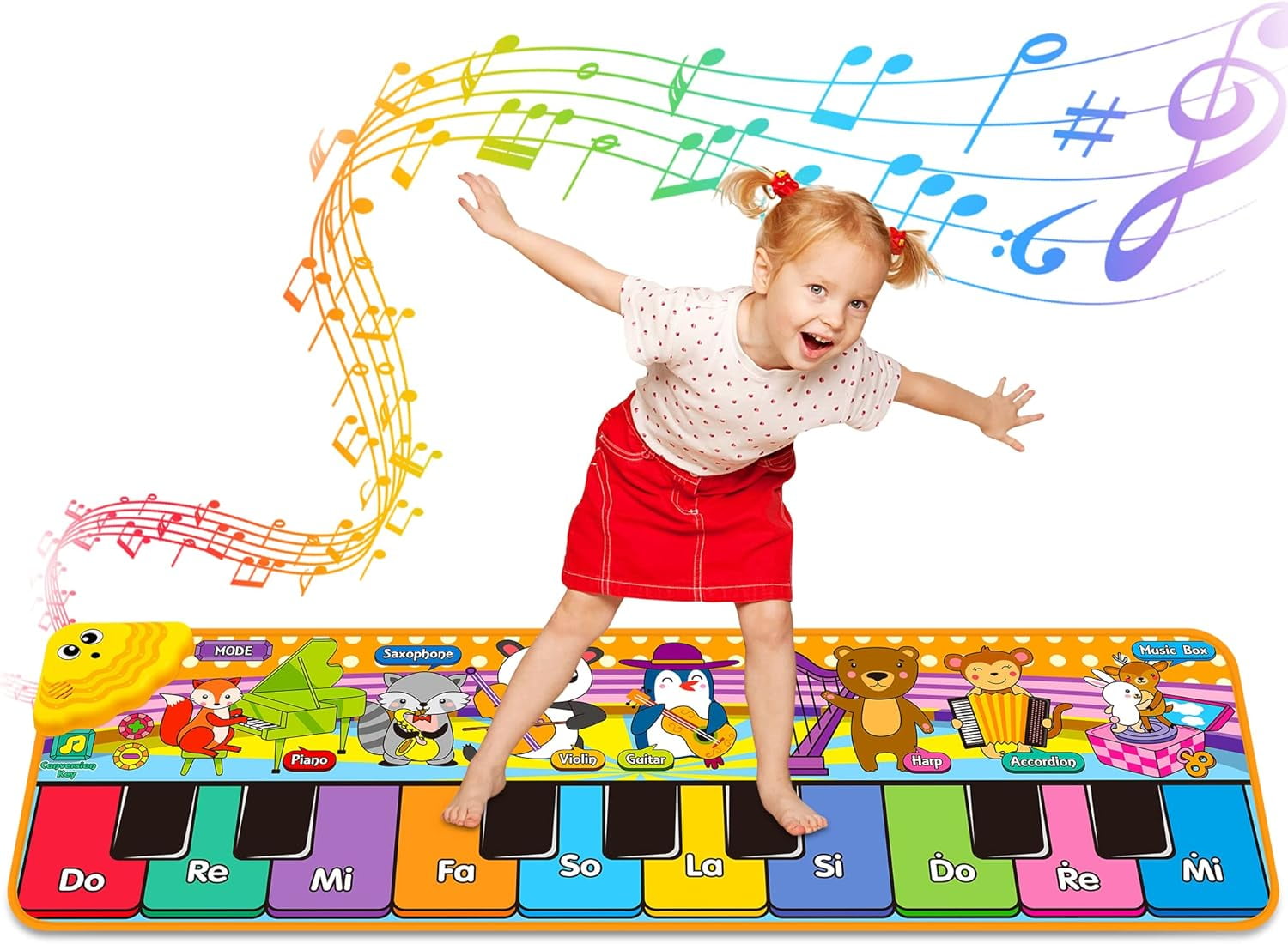 Kids Musical Piano Mats with 25 Music Sounds,Musical Toys Baby Floor ...