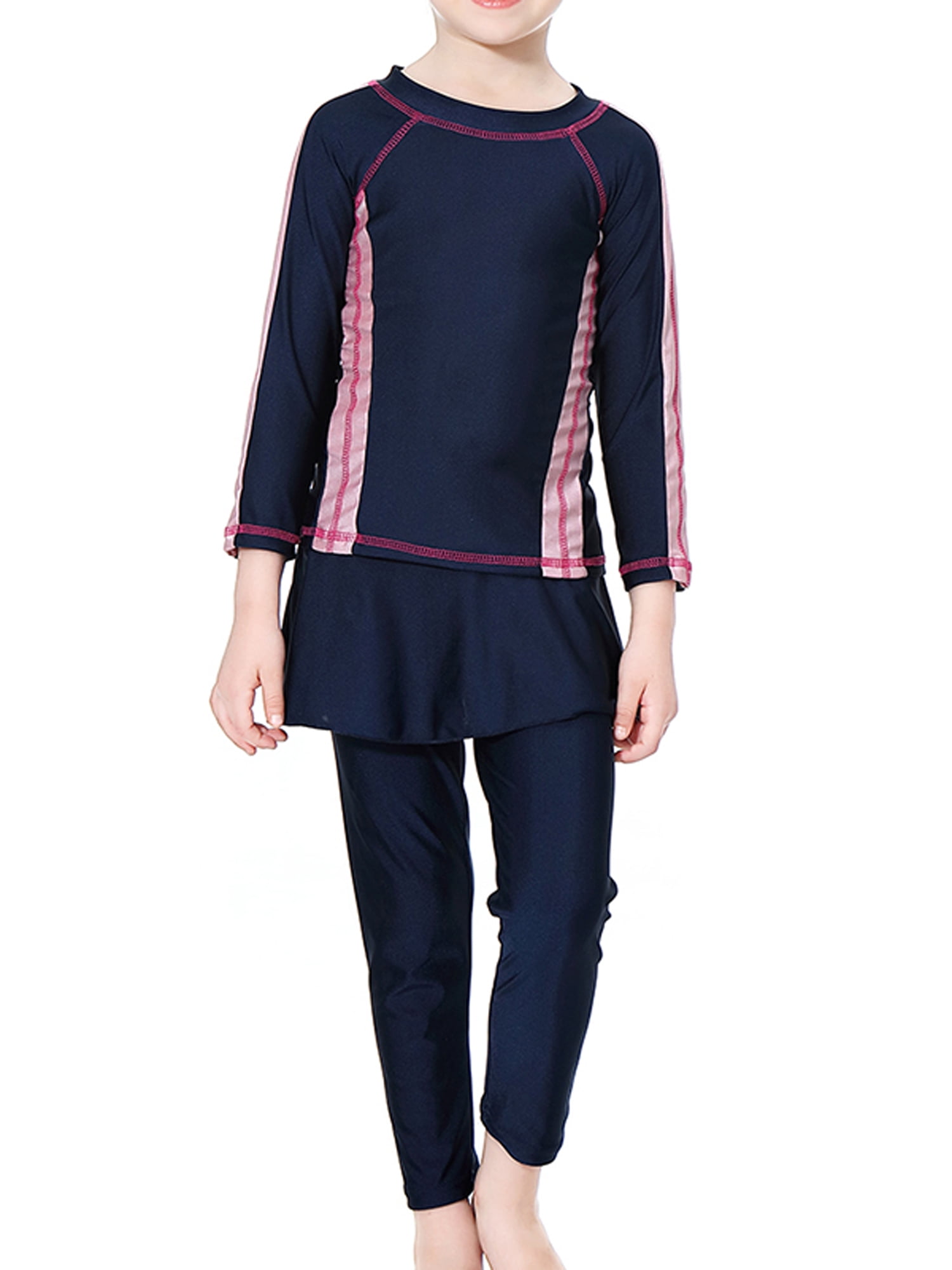 Kids Muslim Full Cover Girl's Modest Summer Swimwear Beachwear ...