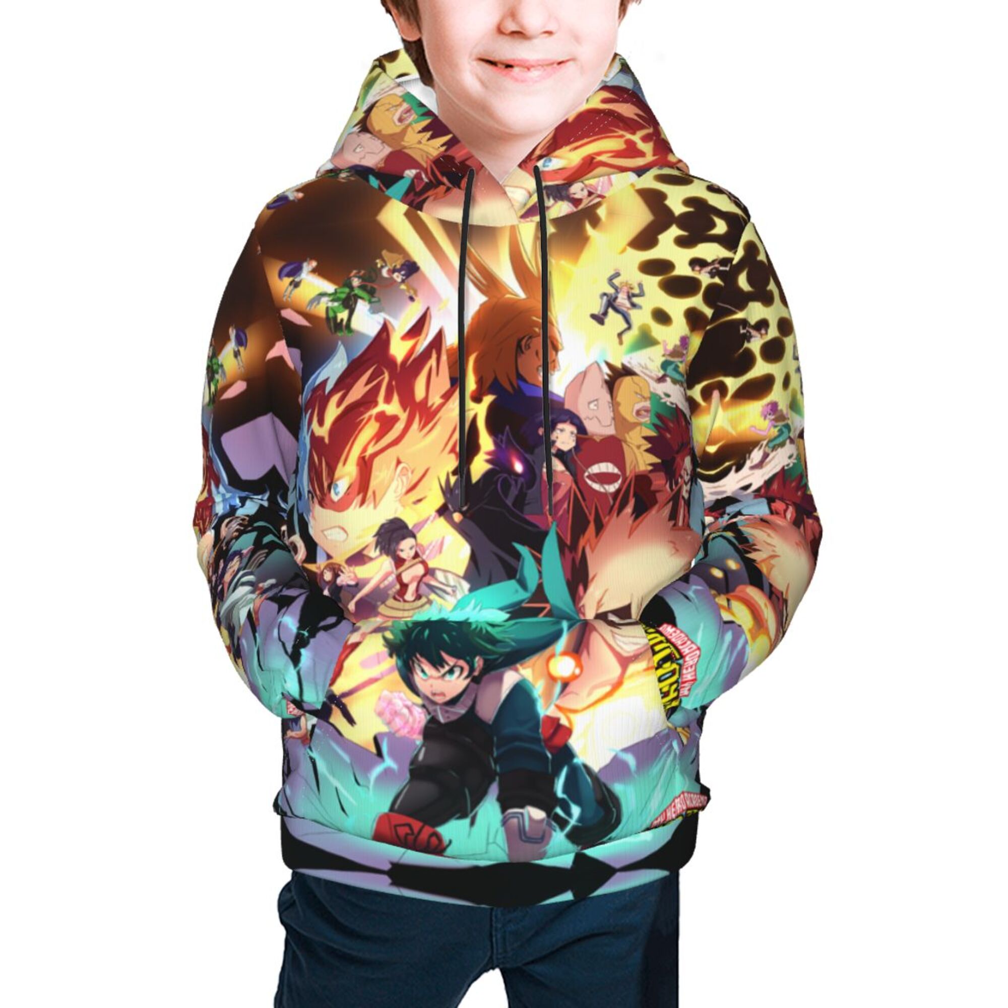 Miruko Cosplay DAZCOS Appa Anime Hoodie With Horns Printed Pattern ...