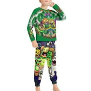 Teenage Mutant Ninja Turtles Boys Long Sleeve Graphic Top and Fleece Pants Pajama Set, 2-Piece ...
