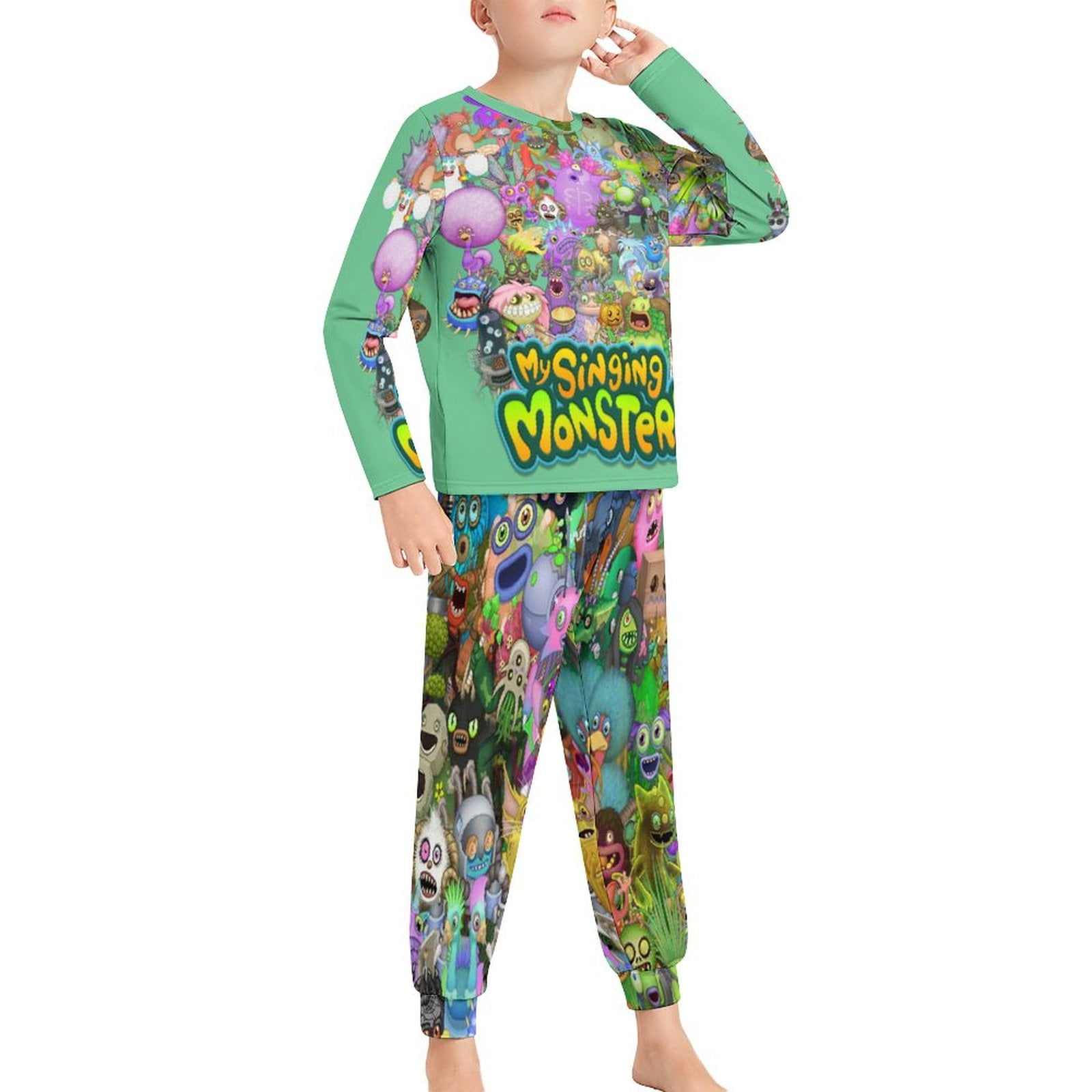Kids My Singing Monster Pajamas Suit Long Sleeve Sleepwear Pant Set for ...
