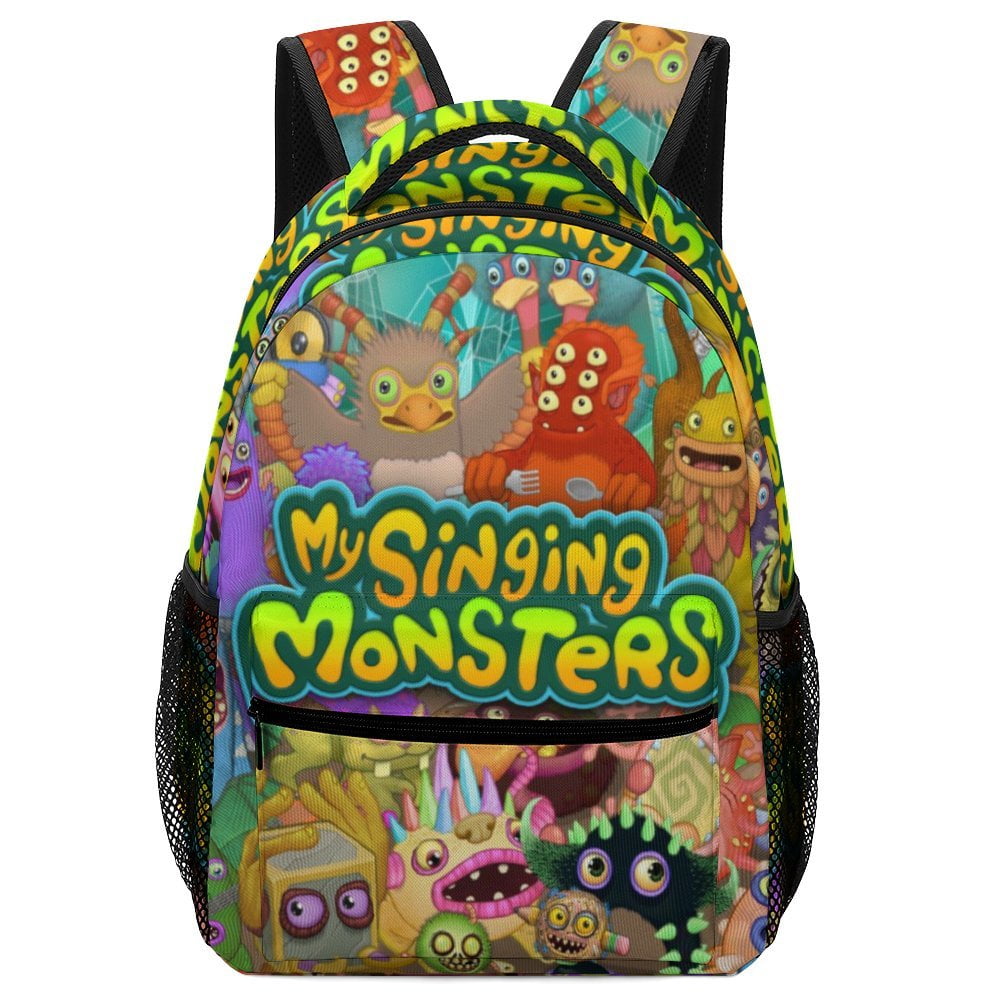 Kids My Singing Monsters Backpacks School Bag Bookbag Casual Daypack ...