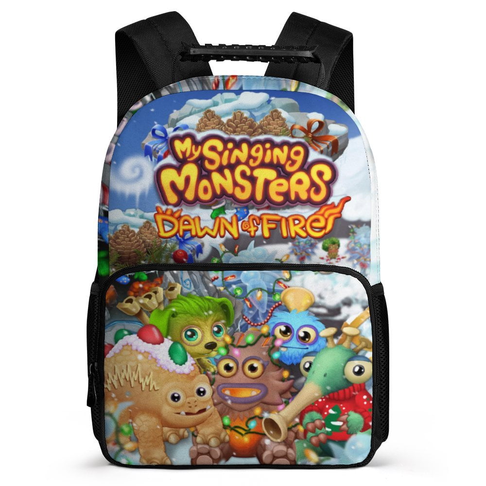 Kids My Singing Monsters Backpacks School Bag Bookbag Casual Daypack ...