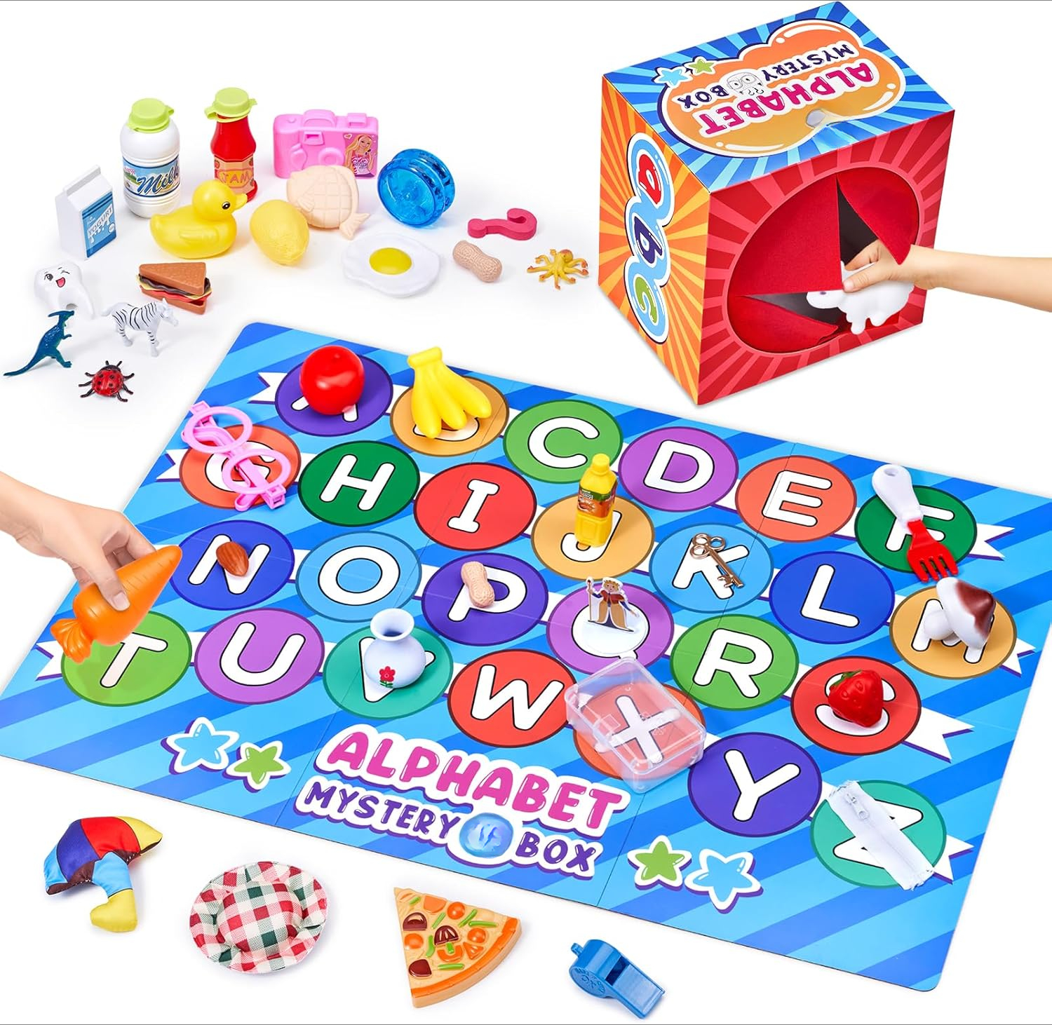 Kids Mystery Letter Box 26 Pieces Letter Sorting Matching Game ...