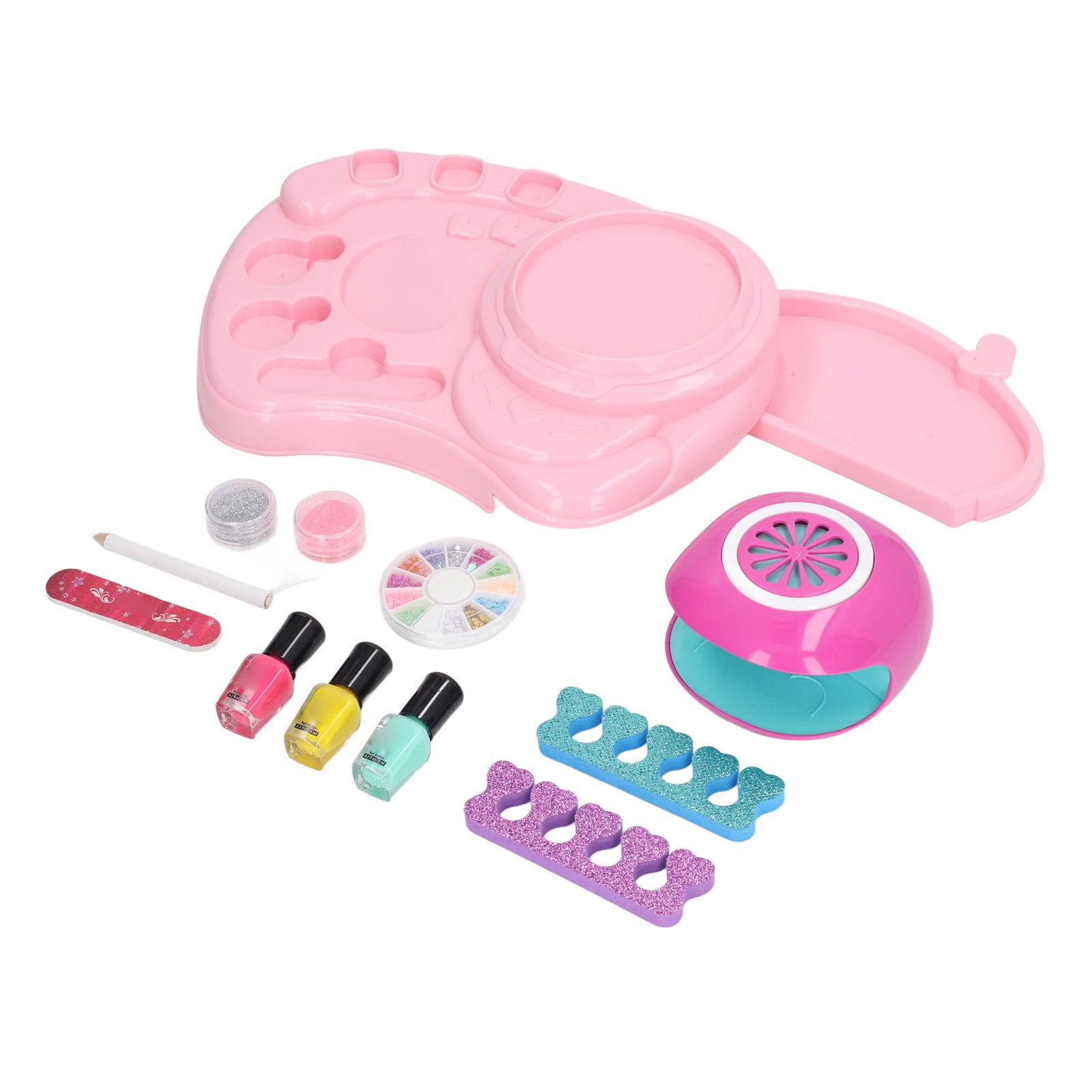 Kids Nail Art Kit Simulation Safe DIY Multifunctional Nail Polish Maker ...