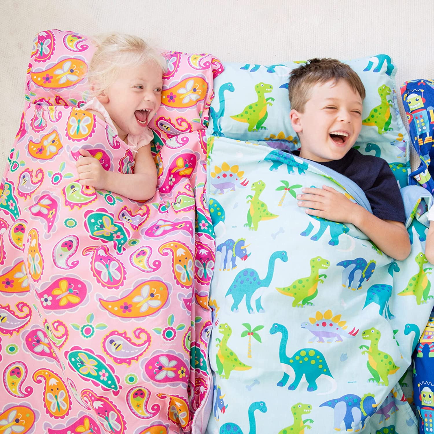 Kids Nap Mat with Pillow - Cozy Sleep Mat for School & Travel - Walmart.com