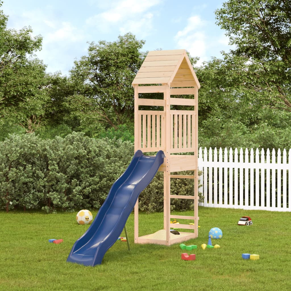 Kids' Natural Pine Outdoor Playset - Durable Solid Wood Construction ...