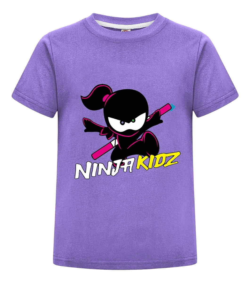 Kids Ninja Kidz Graphic Tee – Action-Packed Cartoon Ninja T-Shirt ...