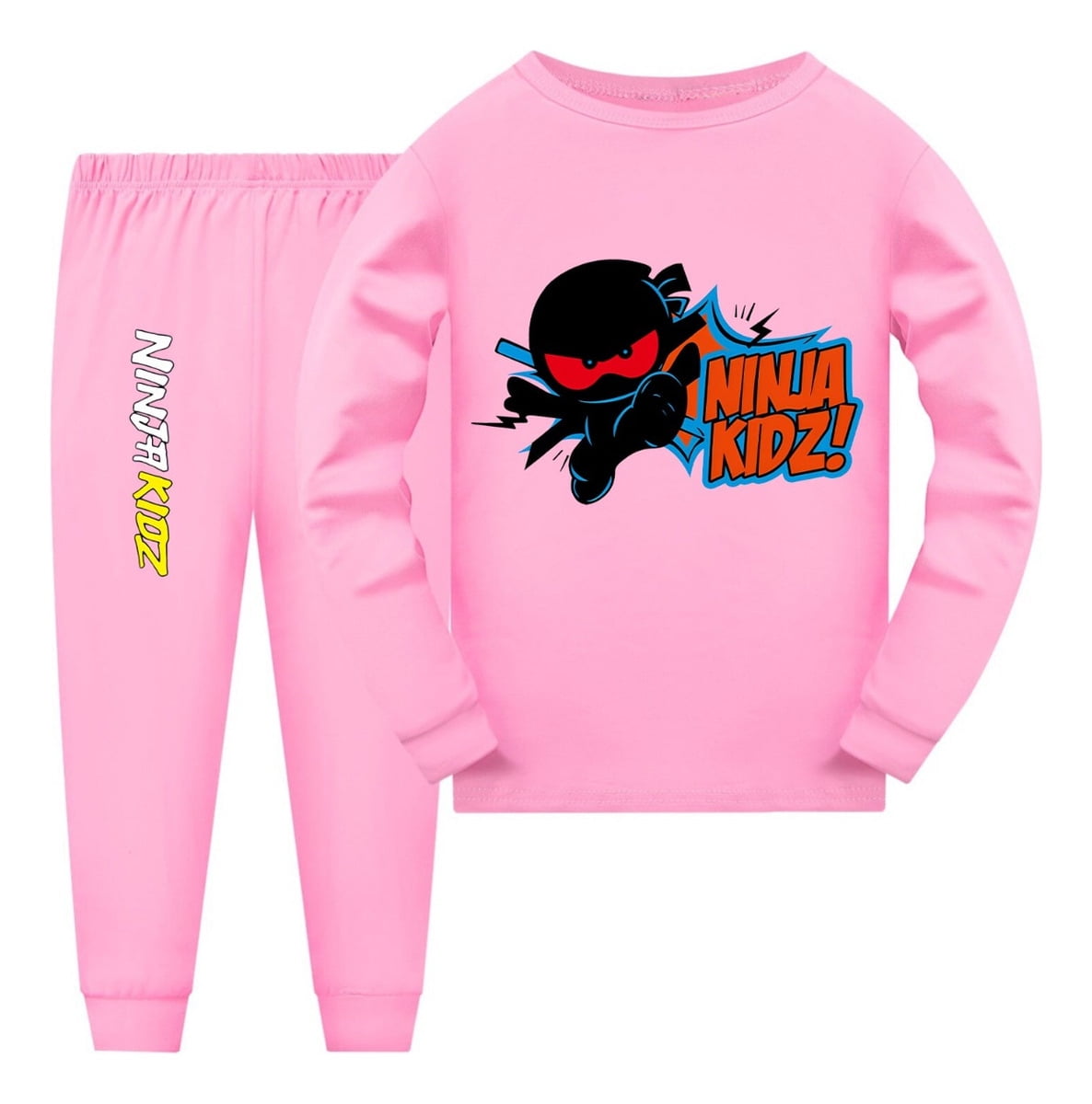 Kids Ninja Loungewear Set – Cartoon Ninja Kidz Nightwear for Boys and ...