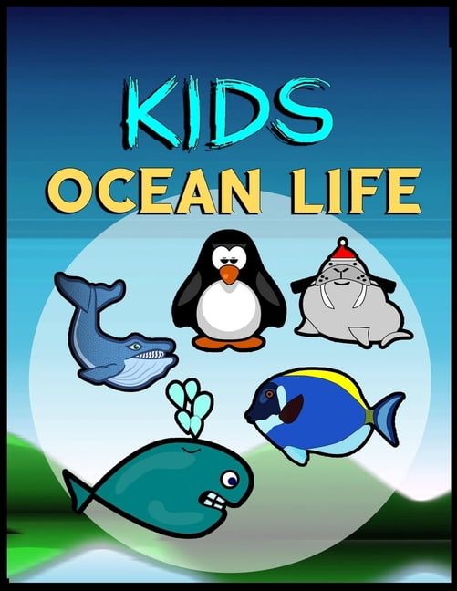 Kids Ocean Life: Ocean Animals for kids - Coloring kids book (activity ...