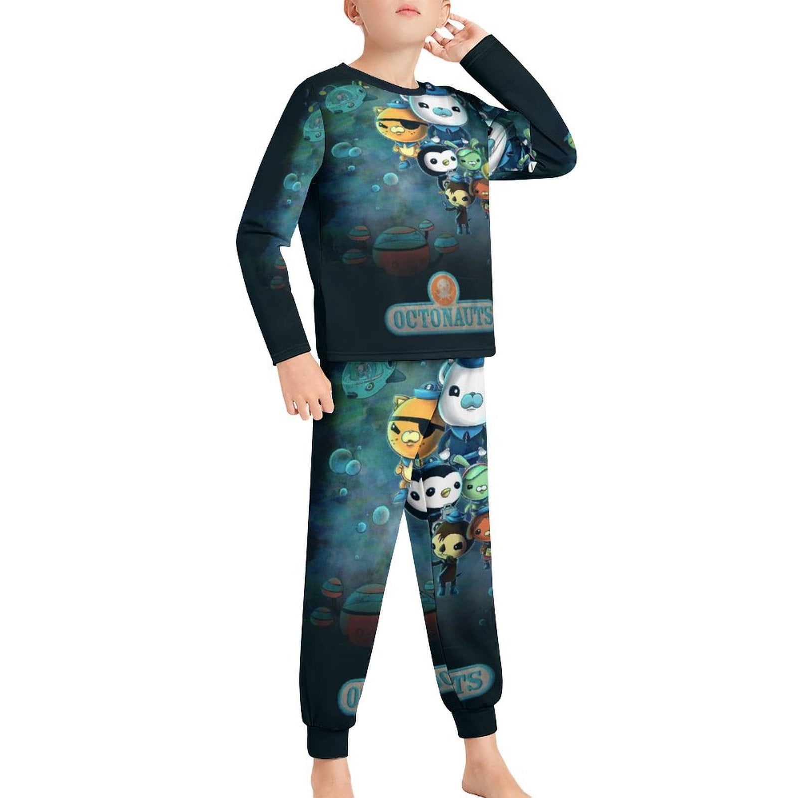 Kids Octonauts Pajama Long Sleeve Sleepwear Pant Set Cute Nightclothes ...