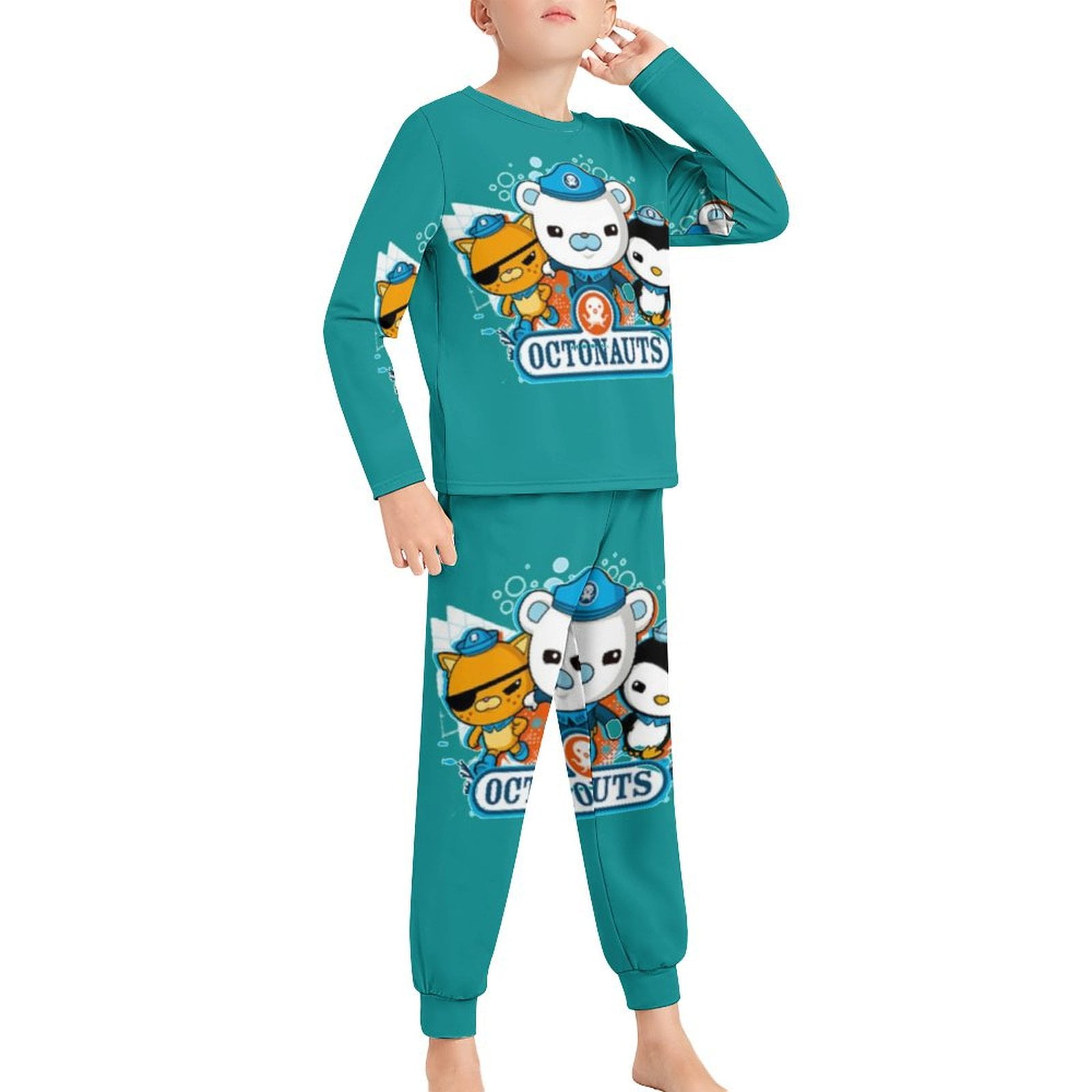 Kids Octonauts Pajama Long Sleeve Sleepwear Pant Set Cute Nightclothes ...