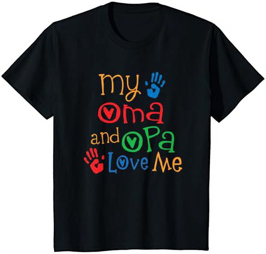 Kids Oma And Opa Love Me Grandchild T-shirt - Walmart.com