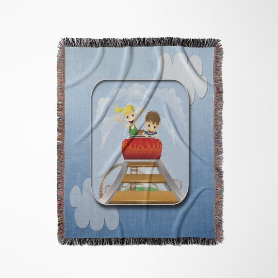 Kids On A Roller Coaster, Woven Blanket - Walmart.com