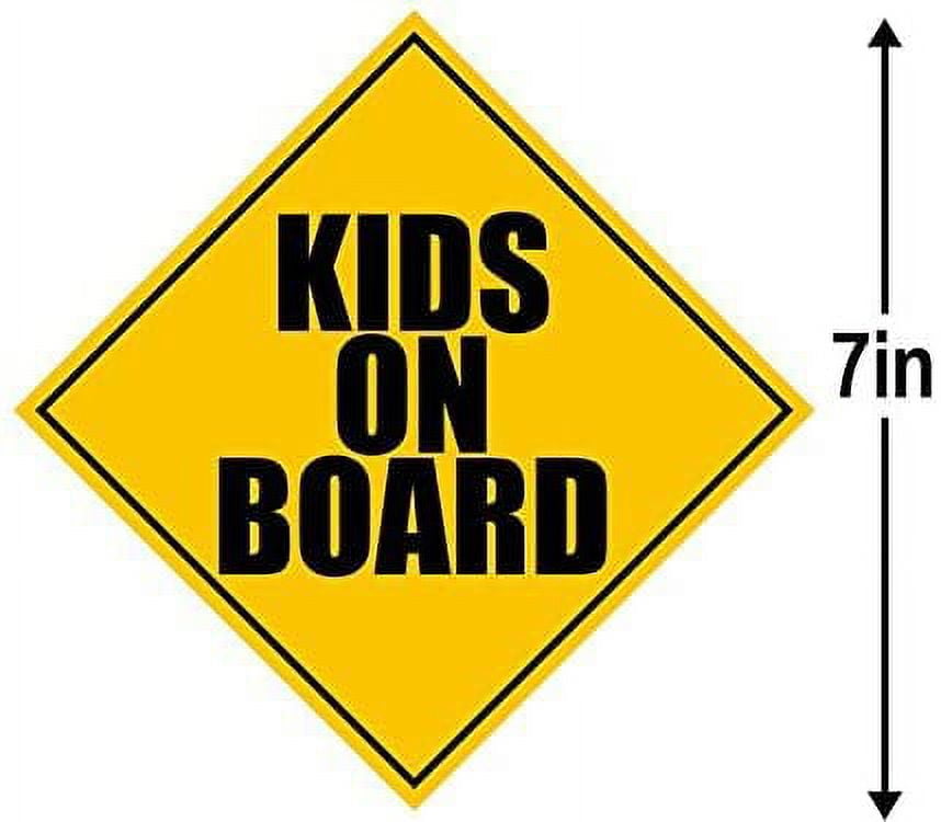 Kids On Board Caution Sign Shaped 3M Reflective sticker| Safety ...