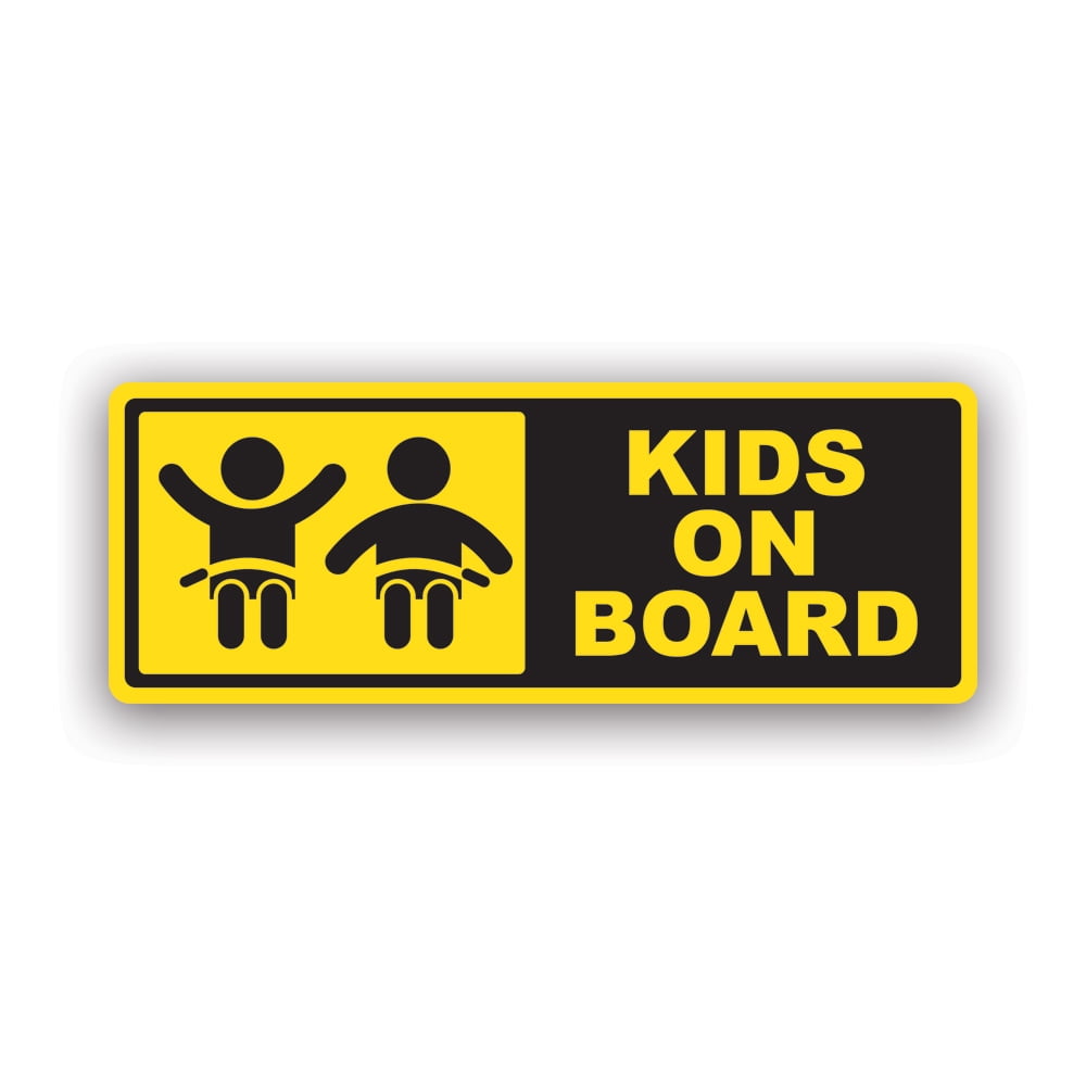 Kids On Board Sticker Decal - Self Adhesive Vinyl - Weatherproof - Made ...