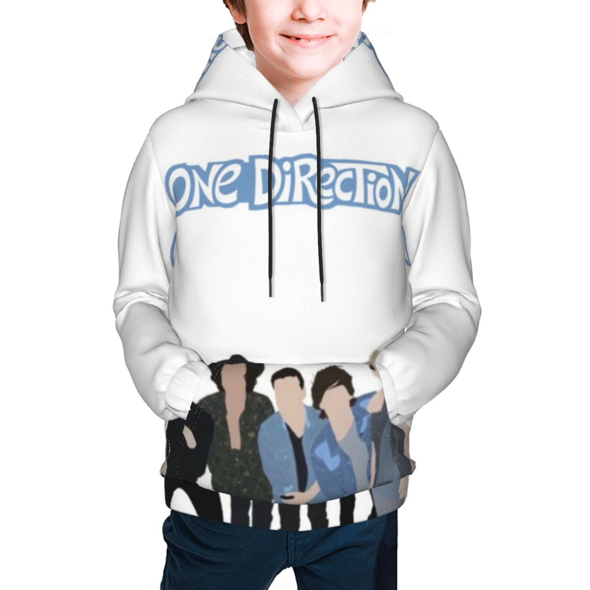 Kids One Direction Pullover Hoodie With Pocket 3d Printed Novelty Anime ...