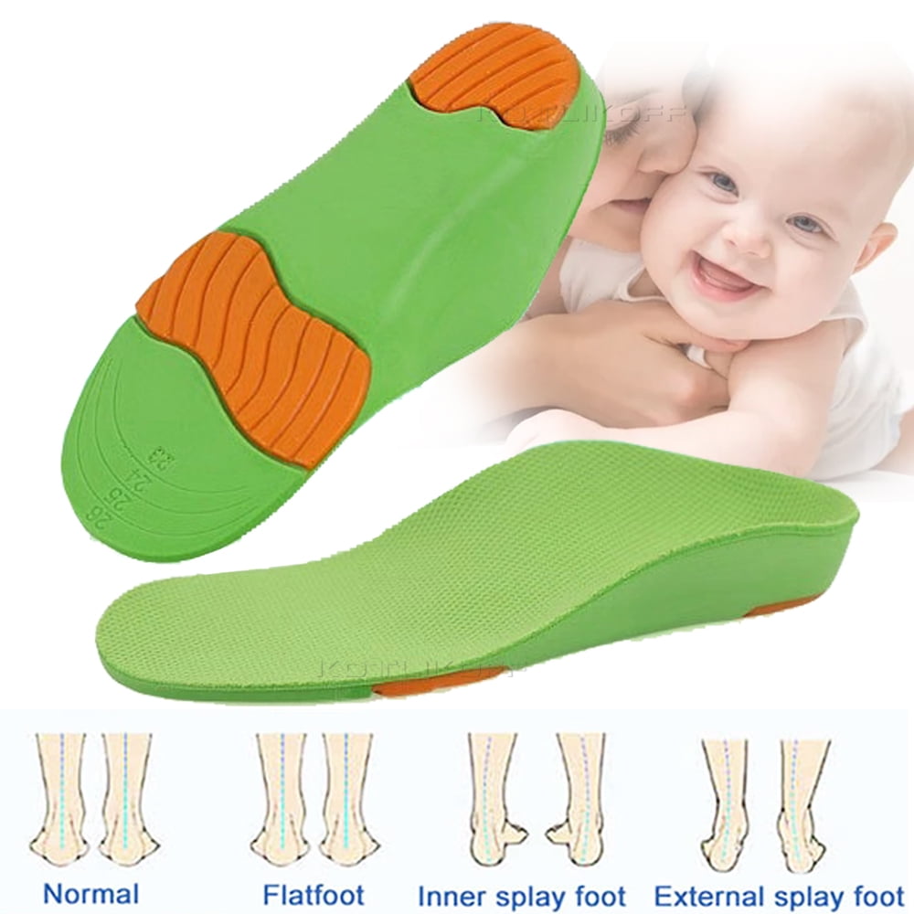Kids Orthotics Insoles For Kid Professional Arch Support Flat Foot OX ...