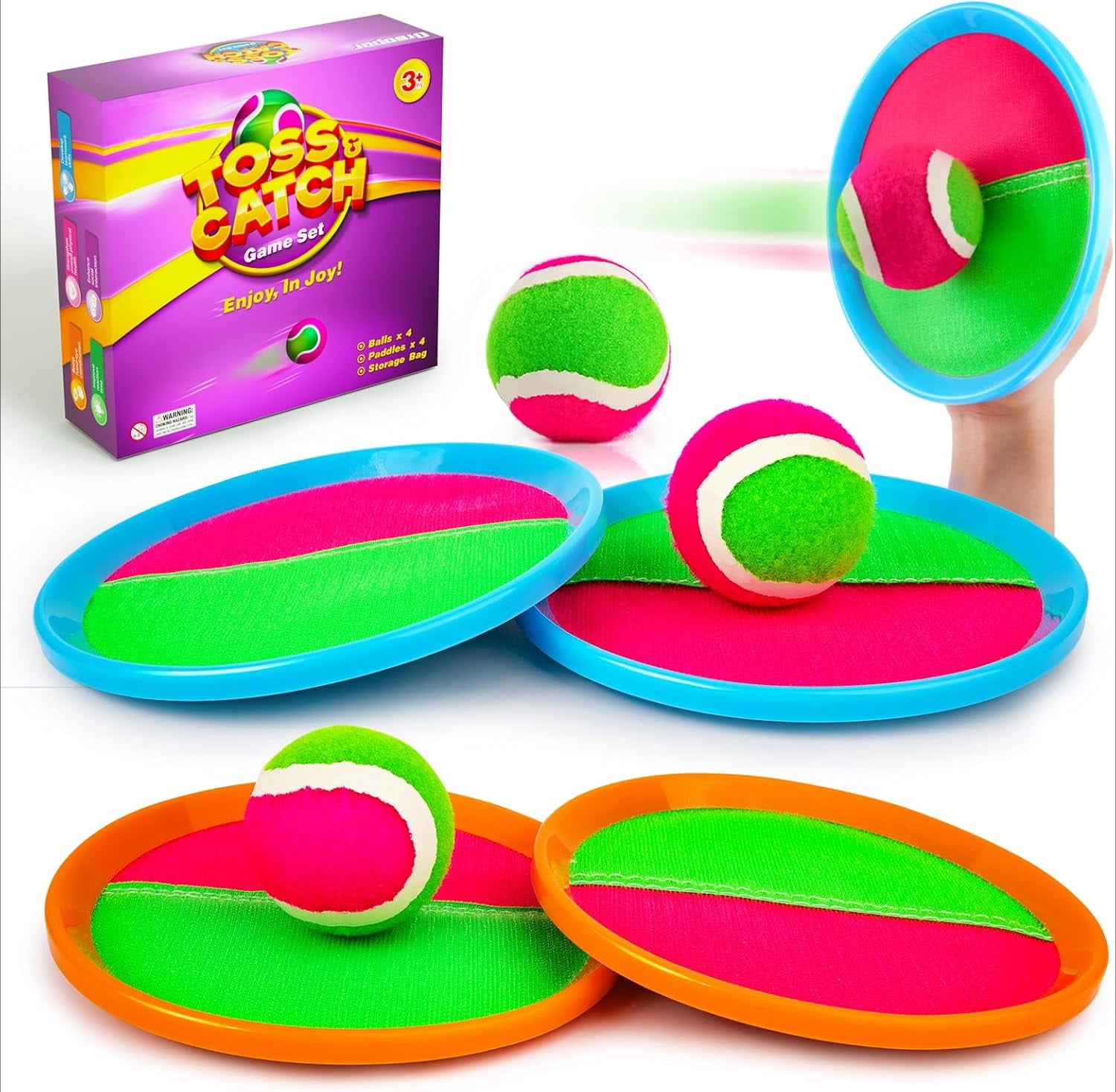 Kids Outdoor Toys - Toss and Catch Game Set, Outside Yard Camping Beach ...