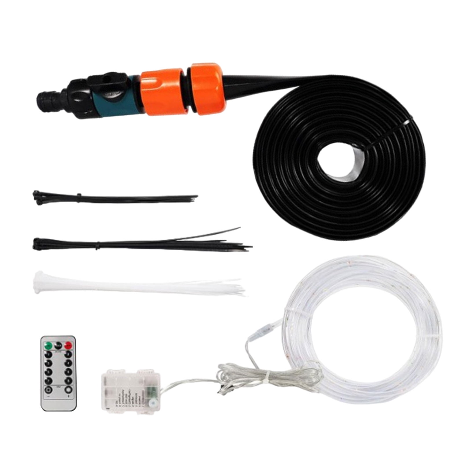 Kids Outdoor Trampoline Water Sprinkler And Colorful LED Light Set, 39 ...