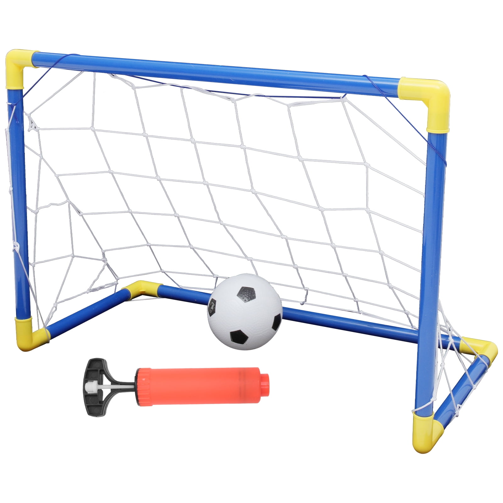 Nicehomfit Outdoor Soccer Goal Net Set with Assembly Tubes, Inflator ...