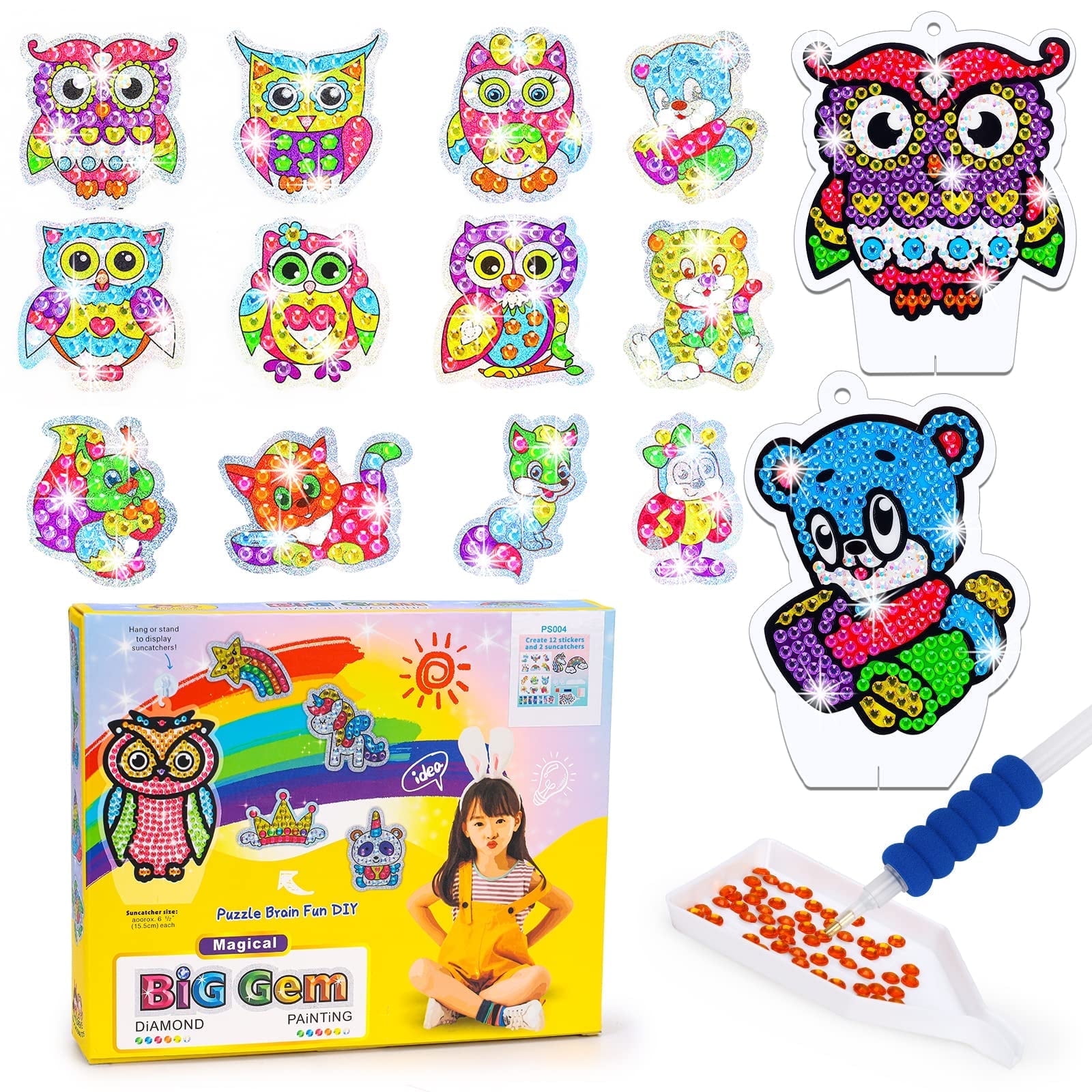 Kids Owl Painting Kits for Kids 5 6 7 8 Year Old Girls Gifts Age 4 5 6 ...