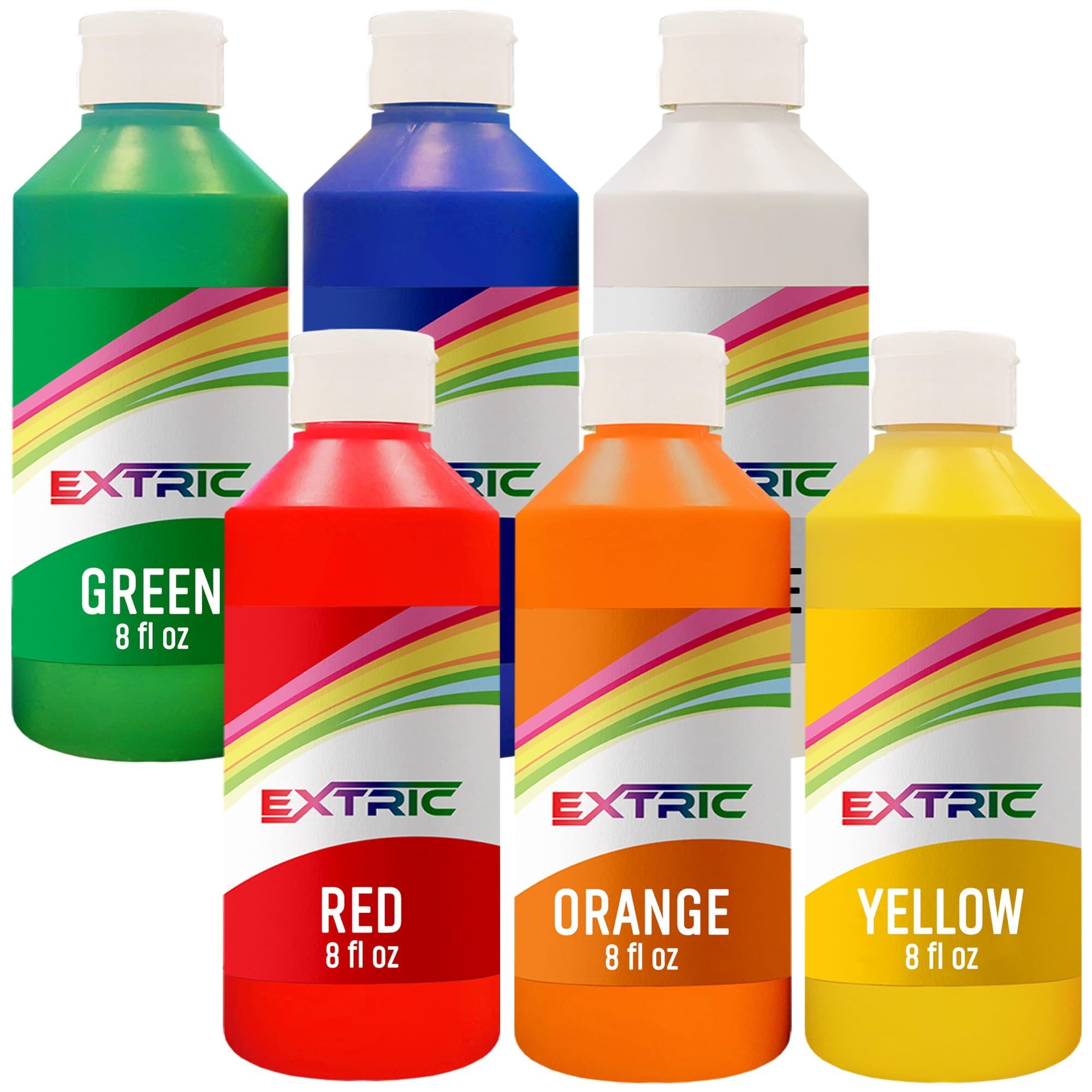 Kids Painting Set, Washable Paint for Kids 6 Colors, Non Toxic Tempera ...