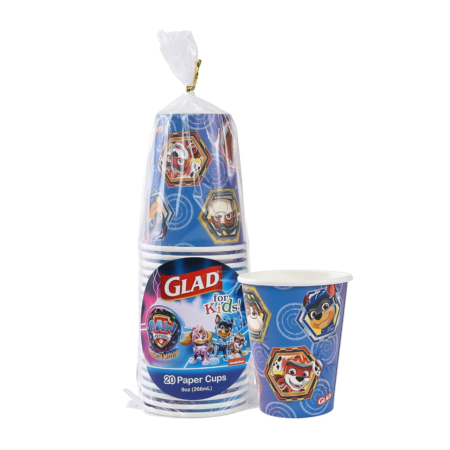 for Kids Paw Patrol Movie Disposable Paper Cups, Shields Design - Heavy ...