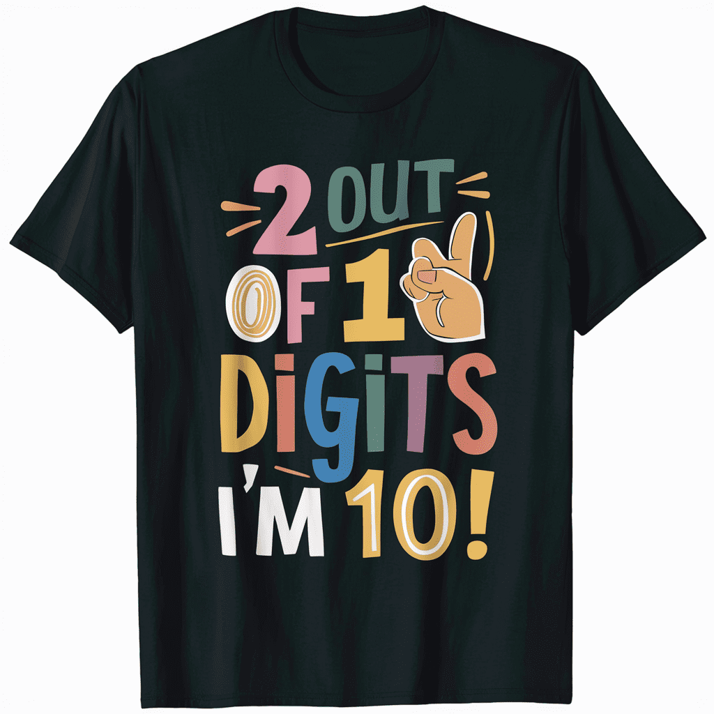 Kids Peace Out Single Digits I'm 10 Year Old 10th Birthday T-Shirt ...