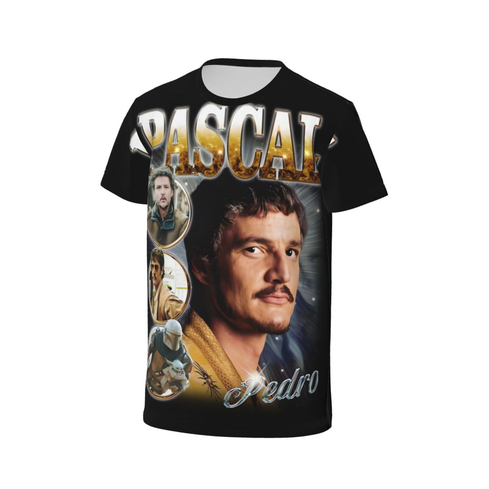 Kids Pedro Pascal Graphic Tees Funny Cartoon 3D Print Short Sleeve T ...