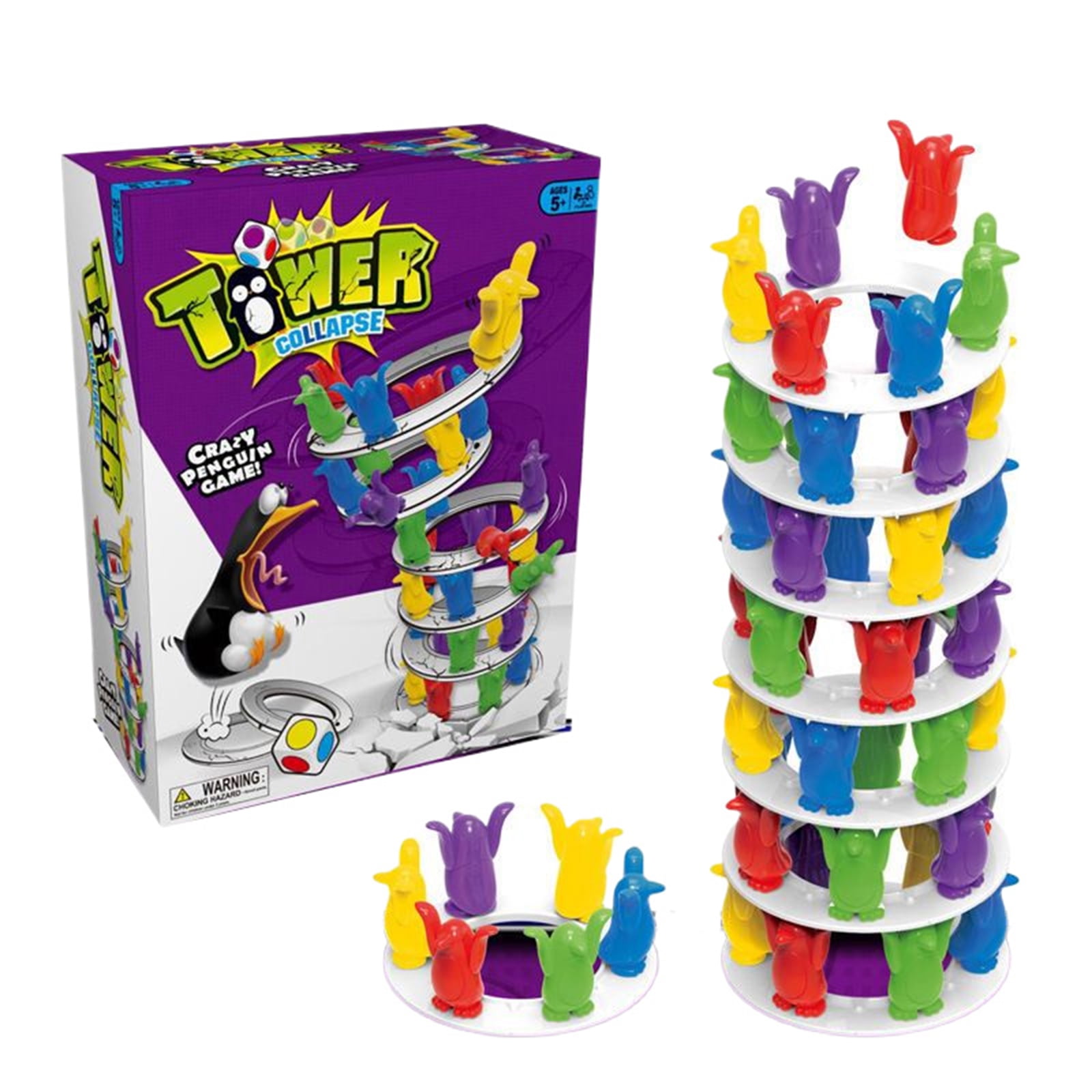 Kids Penguins Tower Collapse Balance Game Toy Party Family Kids Funny ...