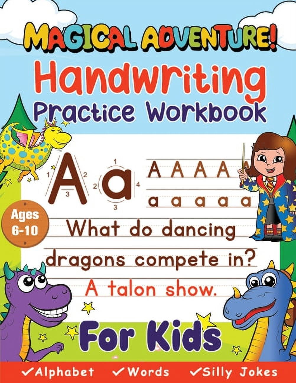 Kids Penmanship: Handwriting Practice Book for Kids Ages 6-10 (Magical ...