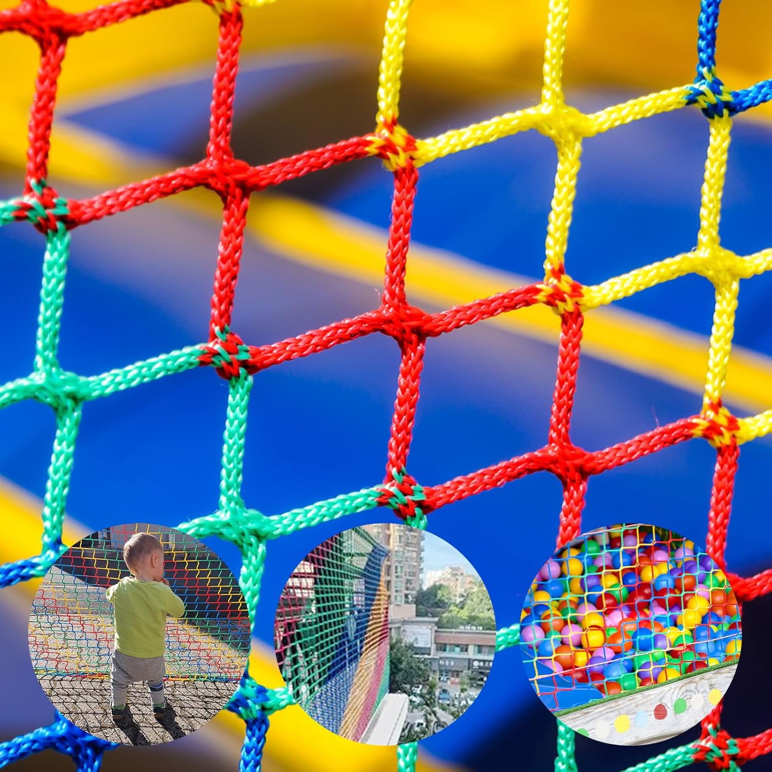 Kids Pets Safety Rope Netting, Stairs Balcony Railing Protecting Rope ...