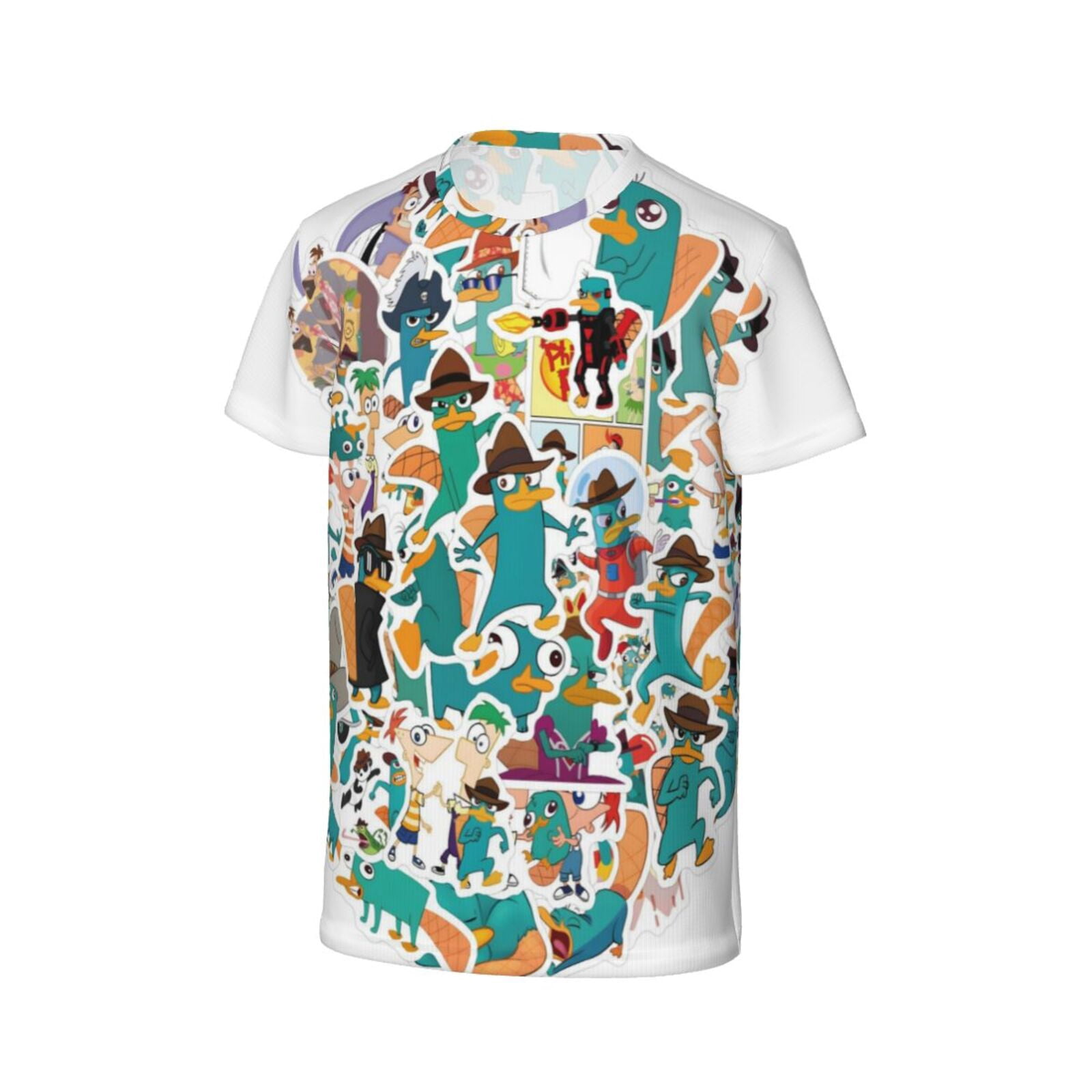 Kids Phineas Fer Graphic Tees Funny Cartoon 3D Print Short Sleeve T ...