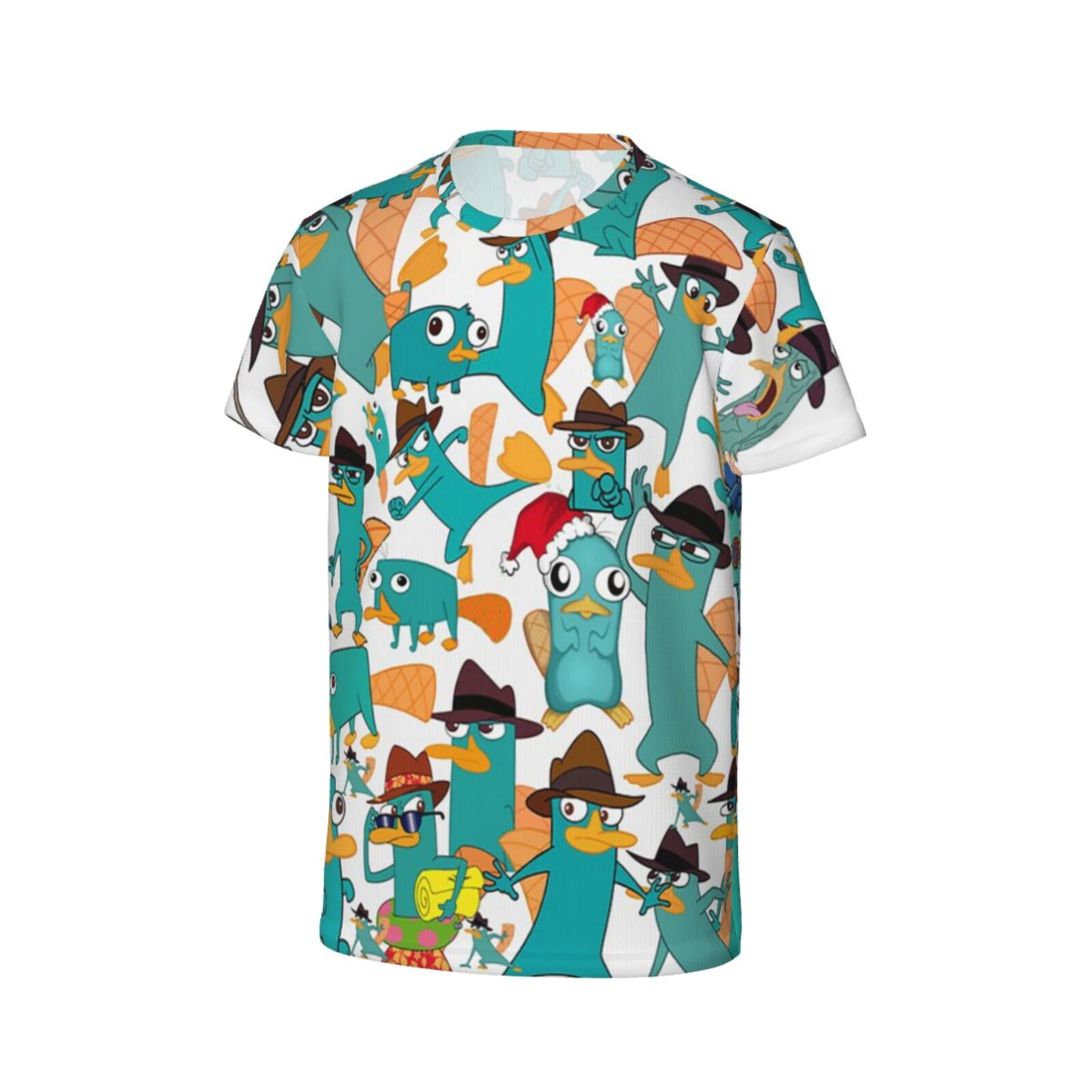 Kids Phineas Fer Graphic Tees Funny Cartoon 3D Print Short Sleeve T ...