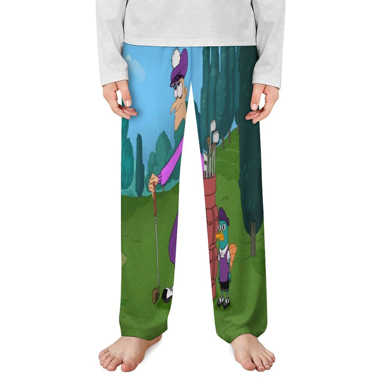 Kids Phineas Fer Pajama Pants Long Sleep Pants Drawstring Lounge Pajama ...