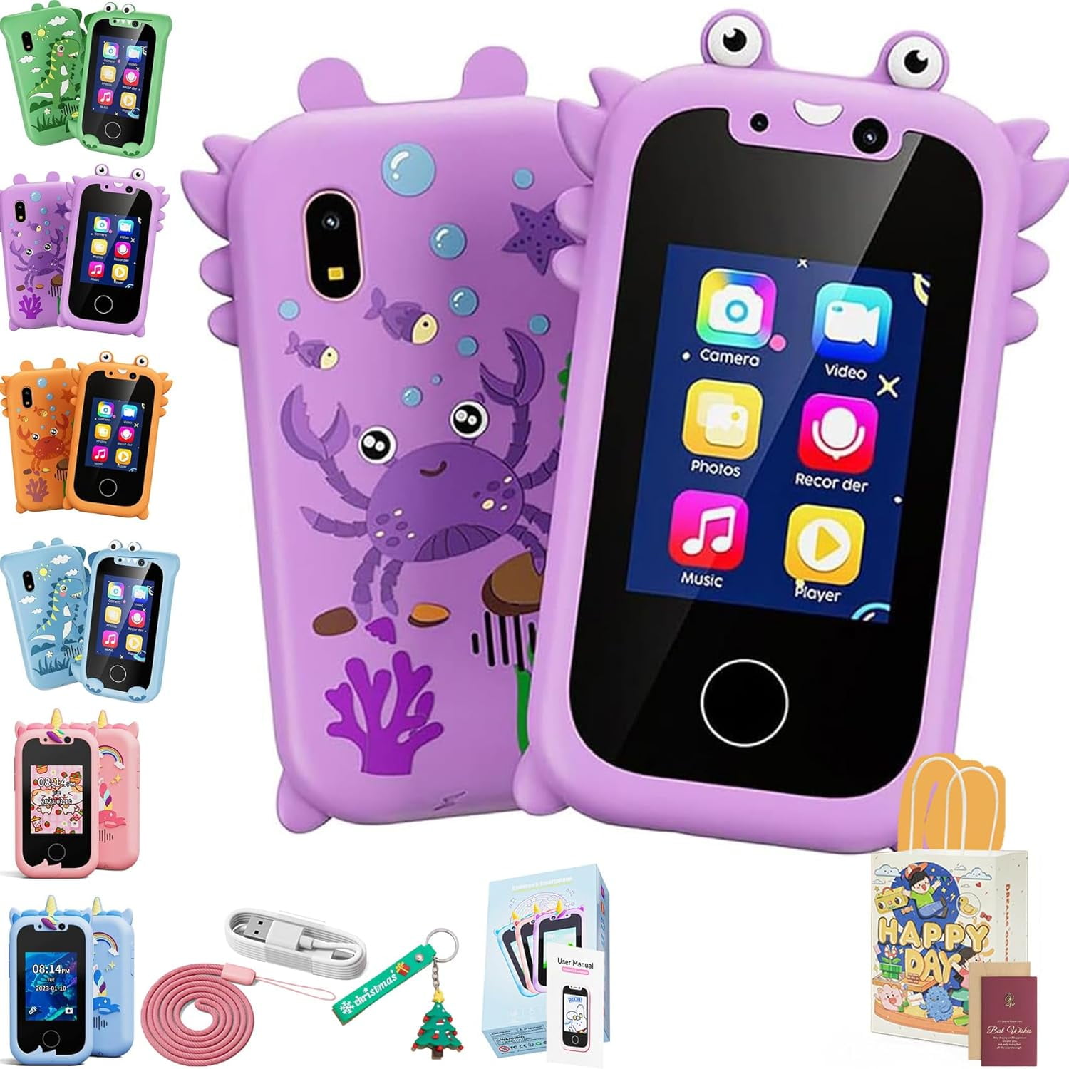 Kids Phone,Toddler Smart Phone,Touchscreen HD Kids Educational ...