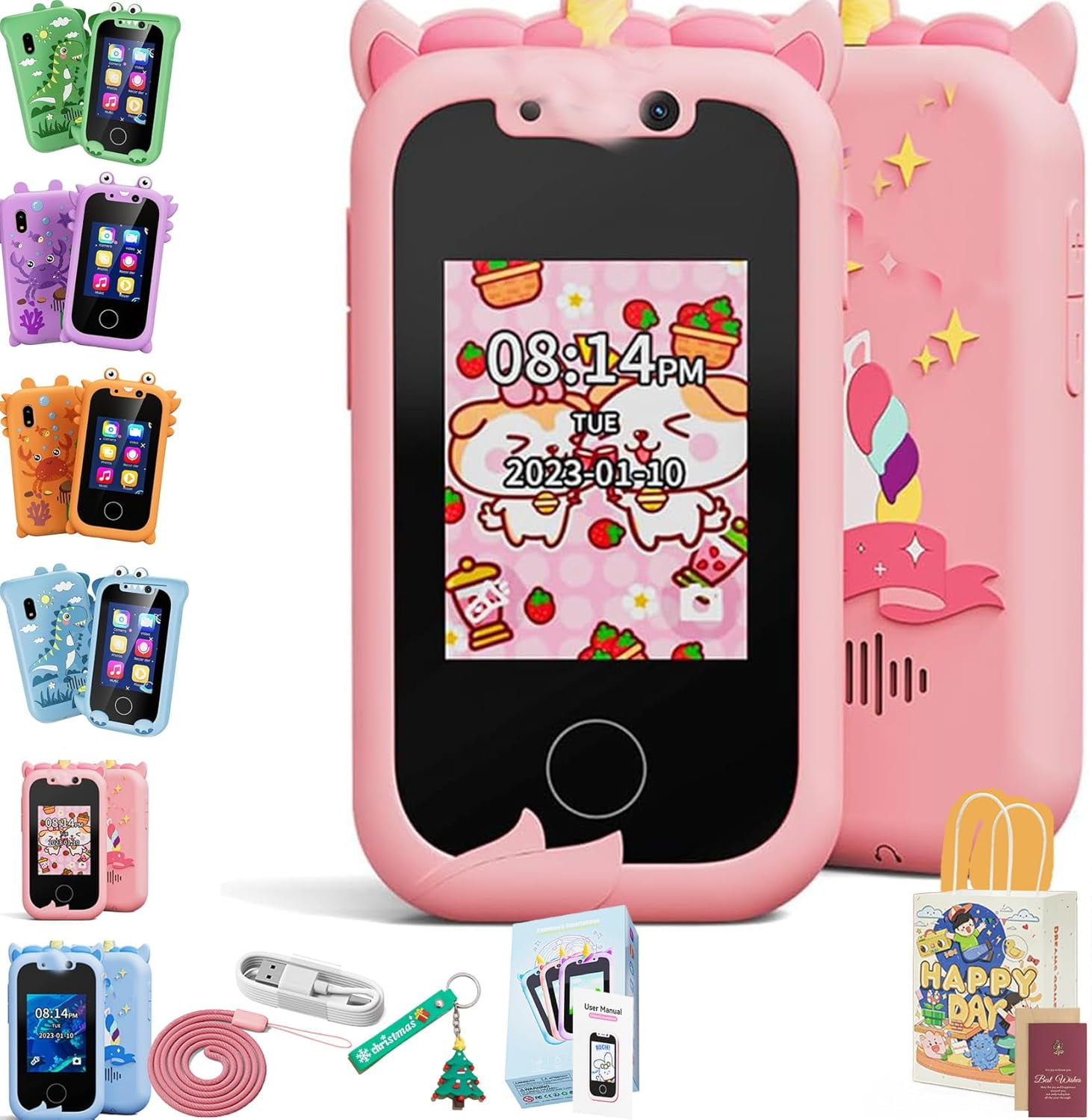 Kids Phone,Toddler Smart Phone,Touchscreen HD Kids Educational ...