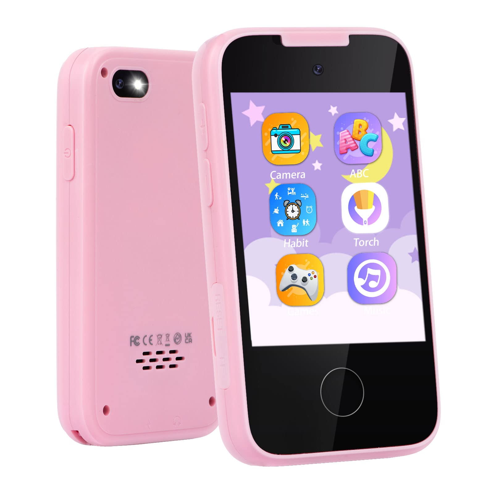 Smart Phone Toy for Kids 3-8 Years, Touchscreen, Dual Camera, MP3 ...