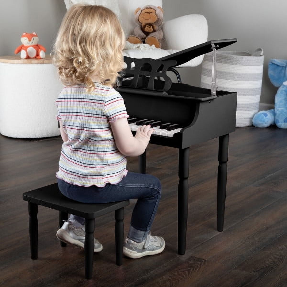 Kids Piano - 30 Key Mini Grand Piano for Beginners with Stand, Bench ...
