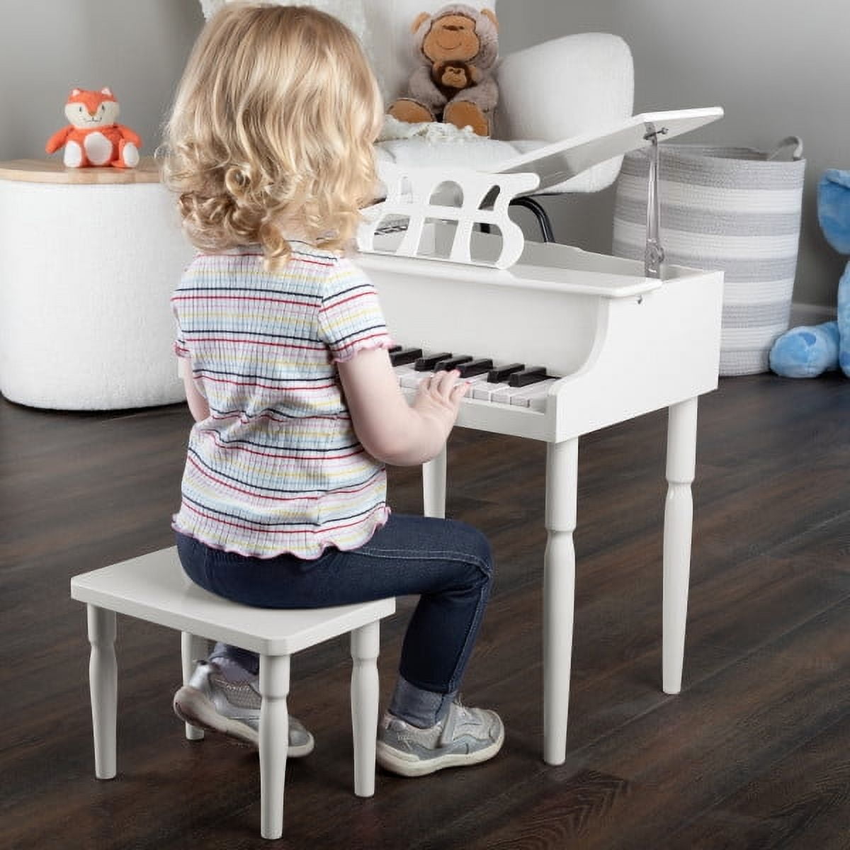 Kids Piano - 30 Key Mini Grand Piano for Beginners with Stand, Bench ...