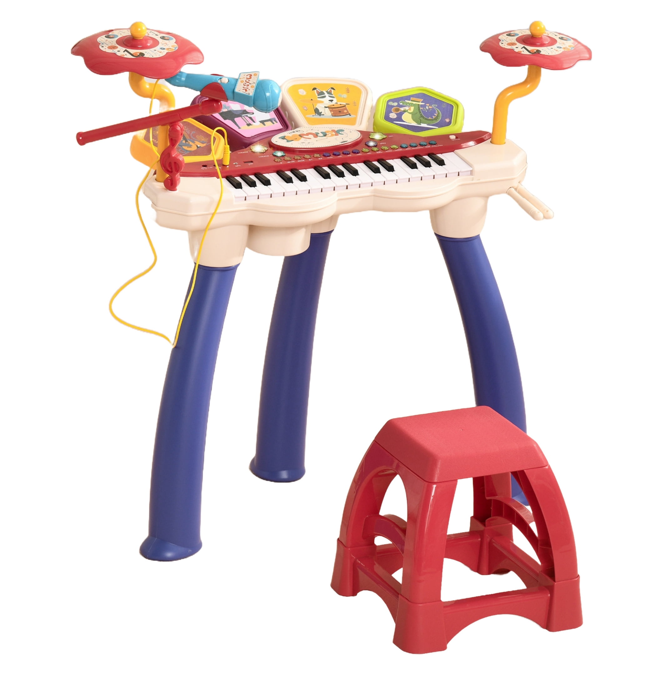 Kids Piano Keyboard with Drum Set - 32-Key Electronic Musical ...
