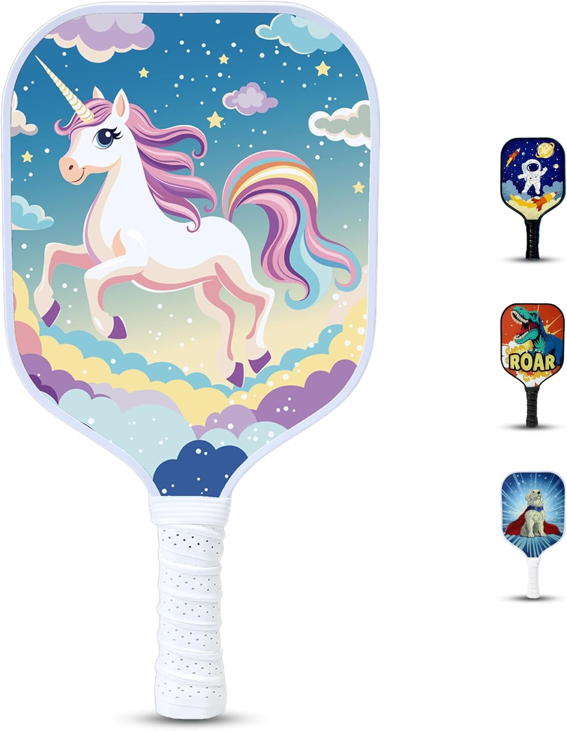 Kids Pickleball Paddle - Magical Unicorn Design | Lightweight ...