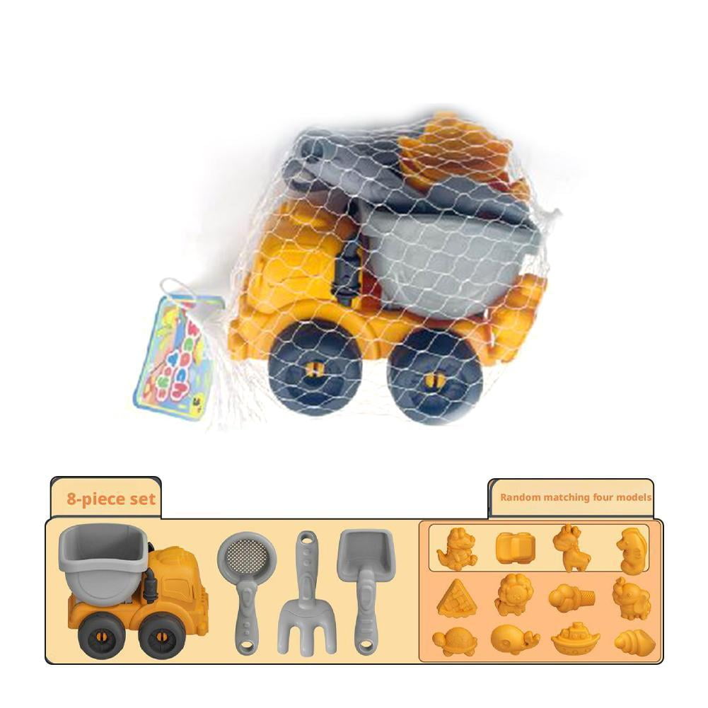 Kids Plastic Beach Bucket And Spade Set Colourful Sandbox Summer ...