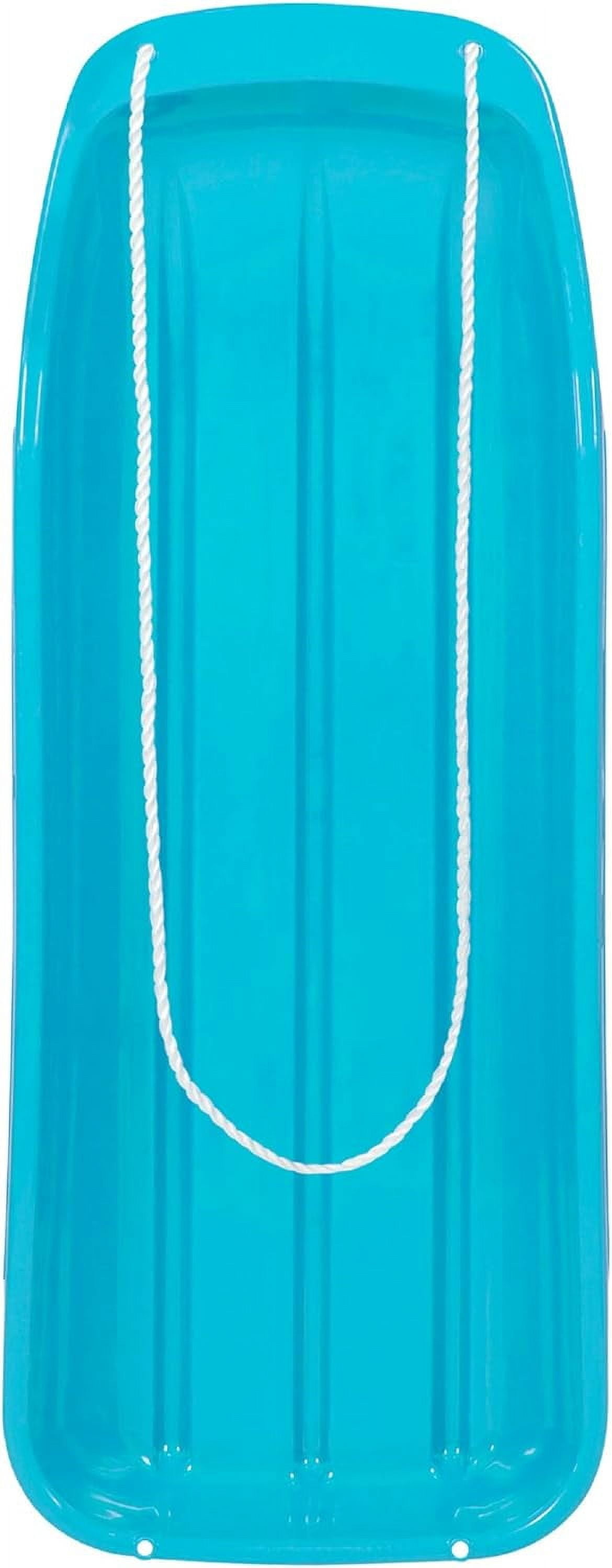 Kids Plastic Toboggan Snow Sled w/Pull Rope - Walmart.com