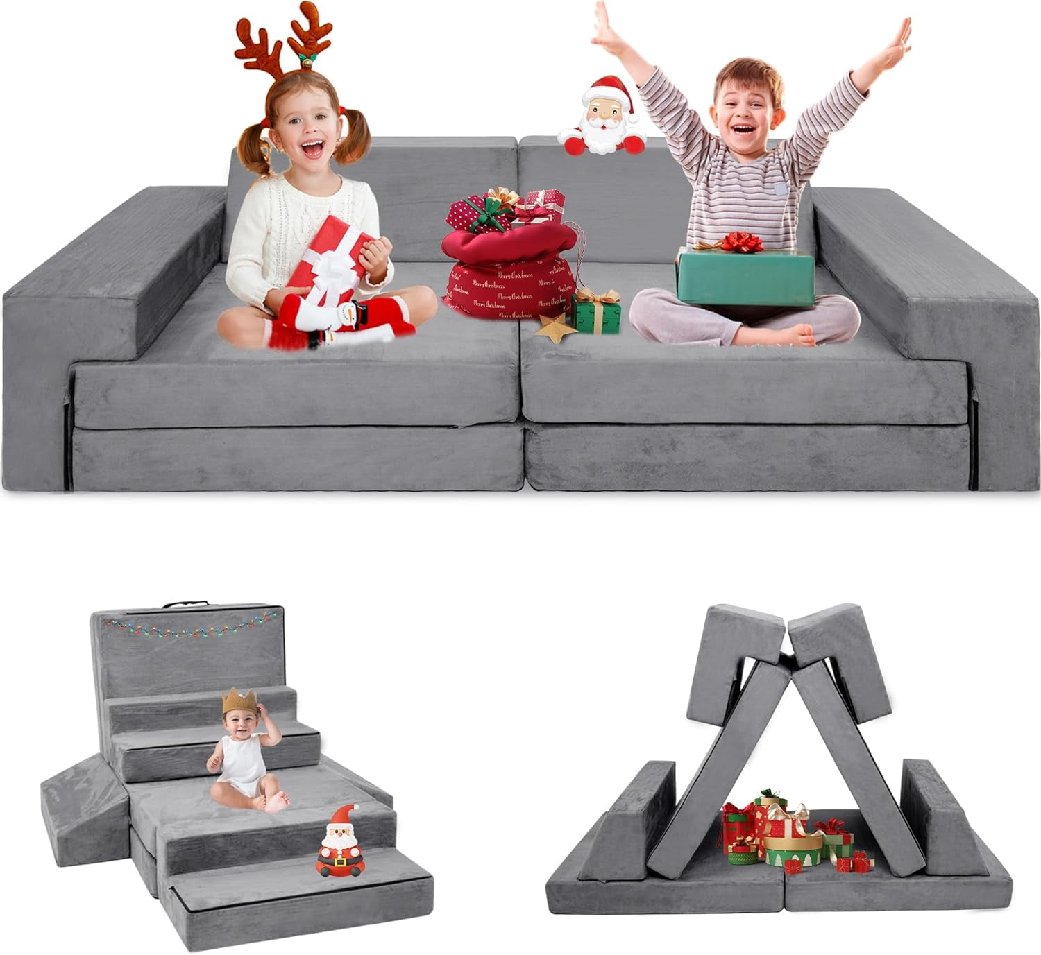Kids Play Couch,Modular Couch for Toddler and Baby Playroom/Bedroom ...