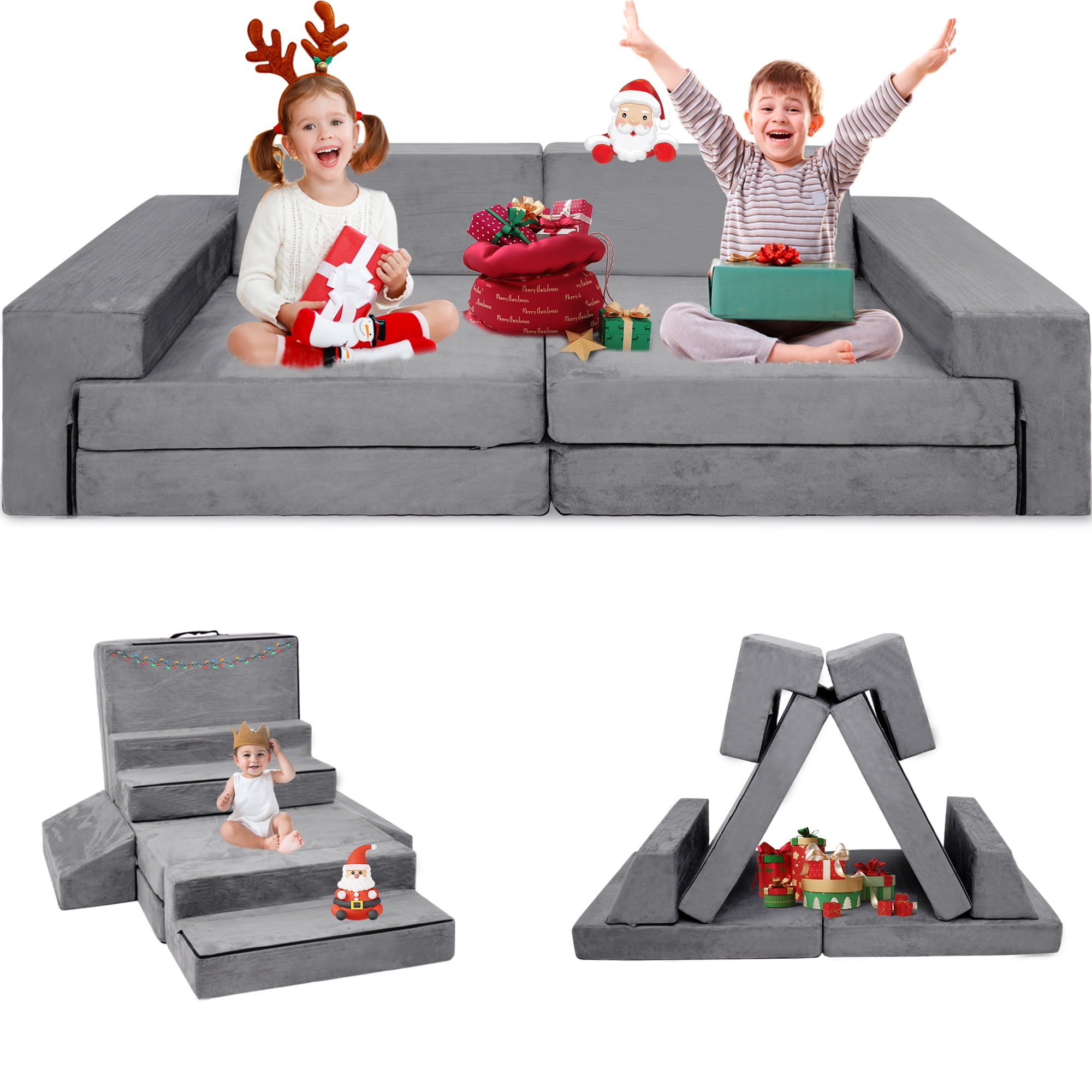 Kids Play Couch,Modular Couch for Toddler and Baby Playroom/Bedroom ...