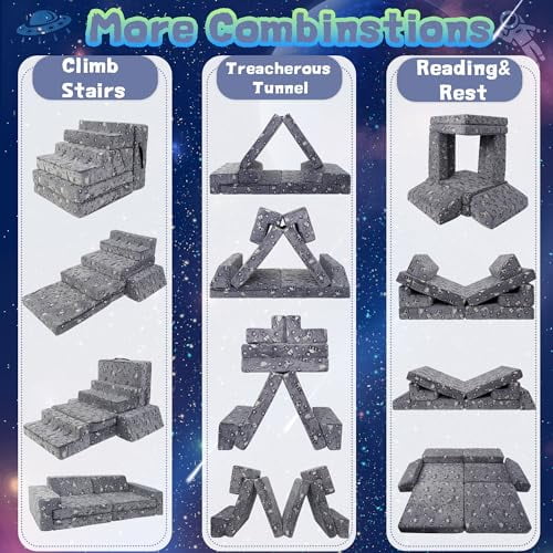 Kids Play Couch, Modular Toddler Glow Sofa for Playroom Bedroom ...